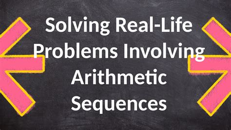 Problem Solving In Arithmetic Sequencepptx