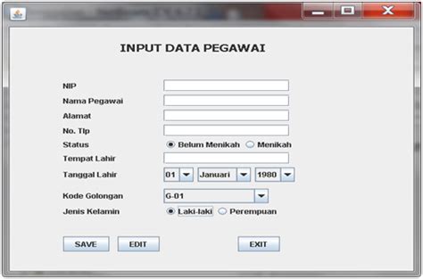 Membuat Aplikasi Gaji Pegawai Dengan Java Netbeans Gui My Xxx Hot Girl