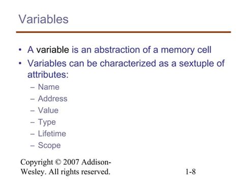 5 Names Bindingstypechecking And Scopes Ppt