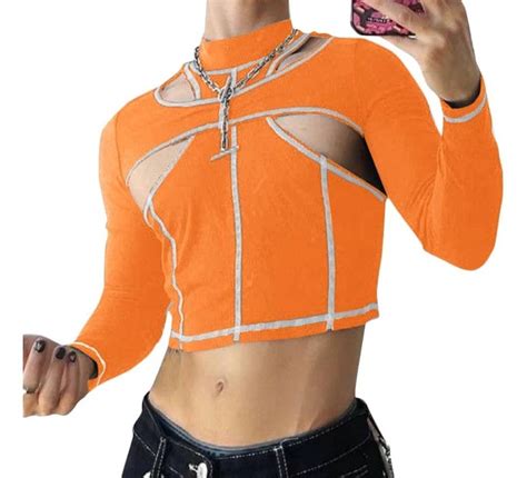 Sexy Guy In Sexy Orange Crop Top By Danielbarker28 On Deviantart