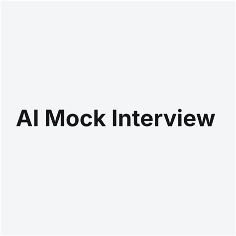 AI Mock Interview Discover Interview Preparation AI Tool At HiTOOLS
