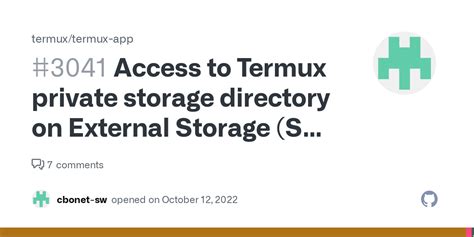 Access To Termux Private Storage Directory On External Storage Sd Card