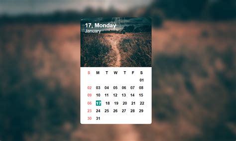 Calendar Issue 96 Dezenix Frontend Html Css Js GitHub