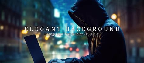 Hacker Using Laptop With Digital Business Interface Premium Ai Generated Psd