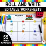 Roll And Write Editable Tracing Worksheets United Teaching