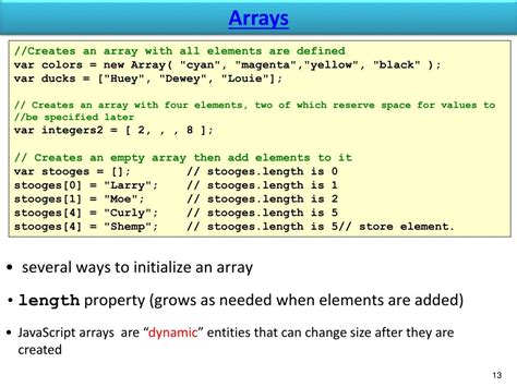 Ppt Javascript Event Driven Programming Intro To Dom Arrays