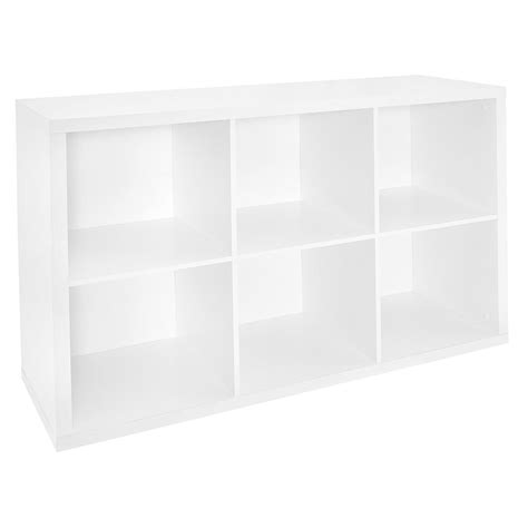 Closetmaid 30 In W X 44 In H Decorative White 6 Cube Organizer 1109