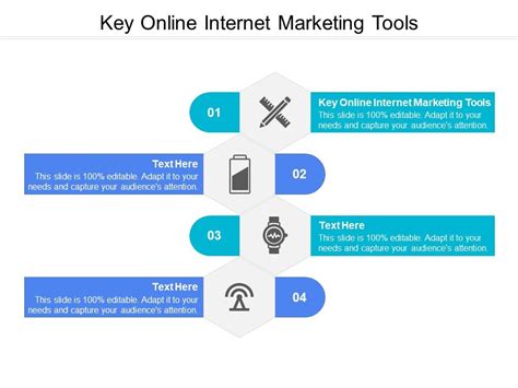 Key Online Internet Marketing Tools Ppt Powerpoint Presentation Icon Elemen