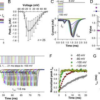 Kinetics Of Voltage Activated Na Currents INa A Typical INa IC
