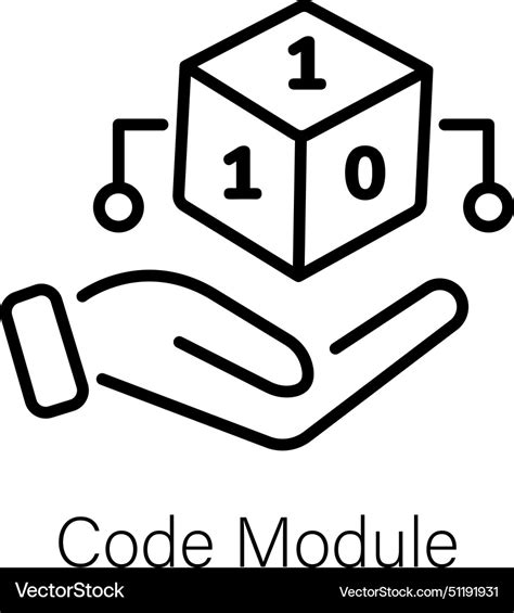 Code Module Royalty Free Vector Image Vectorstock