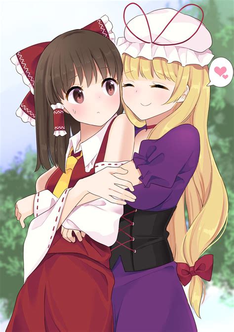 Hug From Yukari Yukari Reimu R Gensokyolife