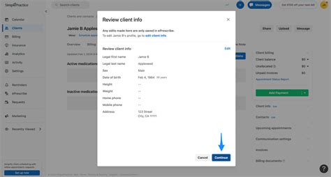 Managing A Clients Medications With Eprescribe Simplepractice Support