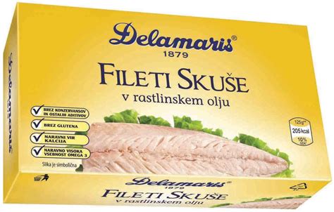 Delamaris Fileti Skuše U Ulju 125g Cjenoteka