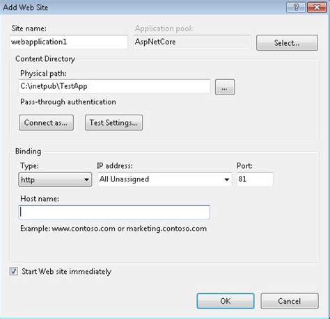 C Net Core 2 Default Web Application Fails On Remote Iis Under
