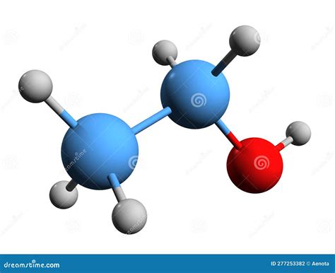 3d Image Of Ethanol Skeletal Formula Stock Illustration Illustration Of Ethylol Grain 277253382