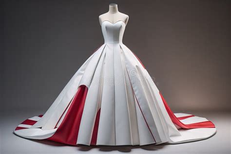Wedding Dress On A Mannequin Ai Generative Stock Illustration