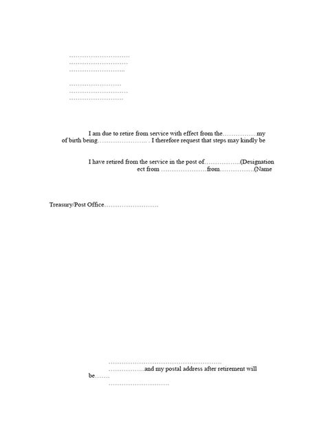 Formal Application For Ex Gratia Pension Pdf