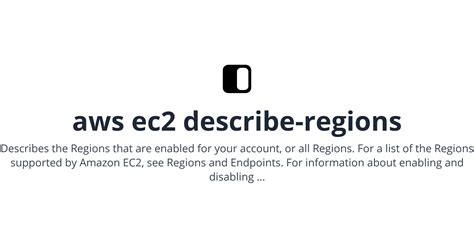 Aws Ec2 Describe Regions Fig