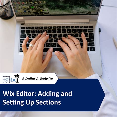 Wix Editor Adding And Setting Up Sections