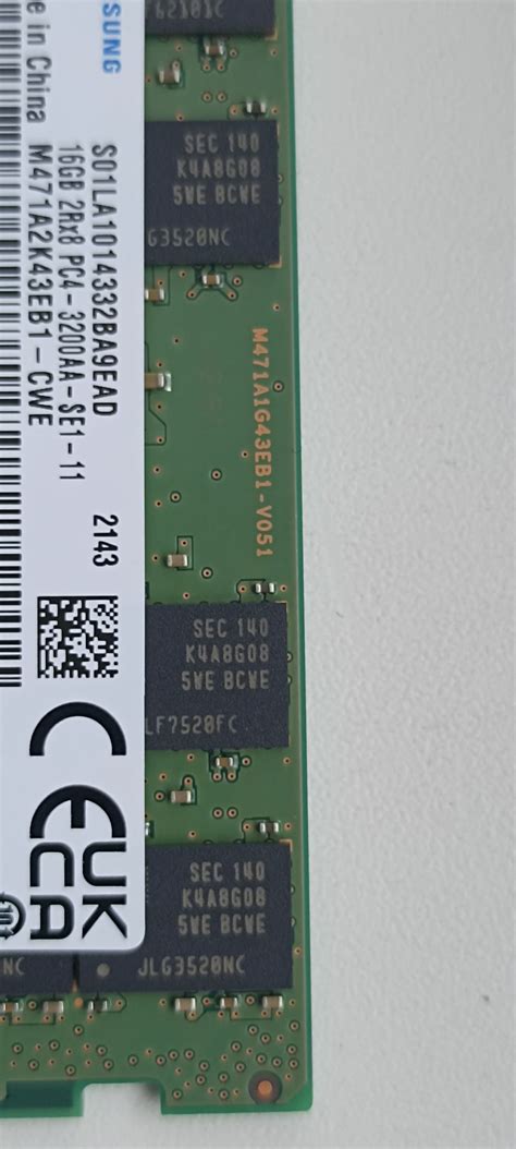Оперативная память Samsung So Dimm 16gb Ddr4 3200 M471a2k43eb1 Cwe — купить по низкой цене в
