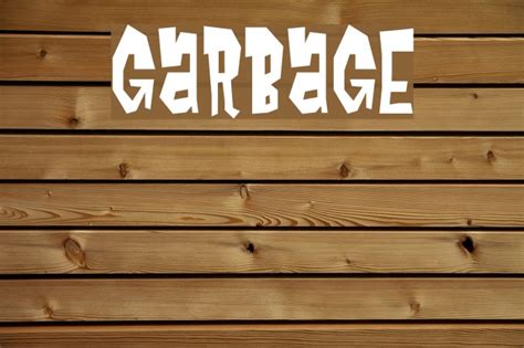 Garbage Font