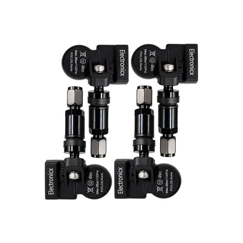 4x Tpms Sensors Metal Valve Black Byd Song Plus 7489