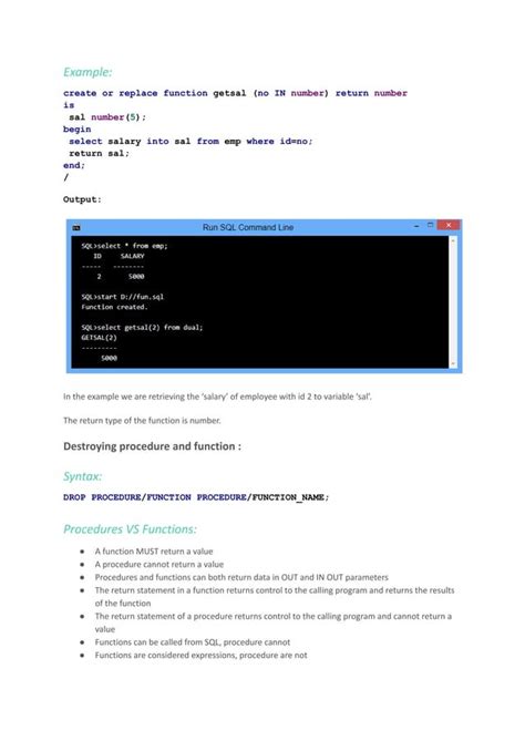Sql Procedures And Functions Pdf