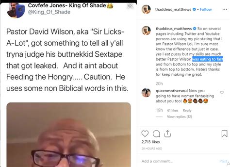 I Eat Pu Y My Skills Are Much Better Cussing Pastor Thaddeus Matthews Reacts To Pastor
