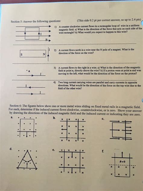 Solved A Counter Clockwise Current Flow In A Rectangular