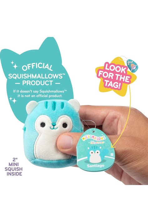 Toyfest 1 Adet Micromallows Squishmallows Sürpriz Mini Yumuşak Peluş Oyuncak Figür 6 Cm 1