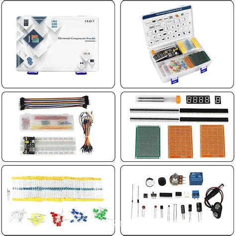 Esp32 Esp8266 Electronie Components Kit Fun Diy Kit With Power Supply Module Breadboard For R3