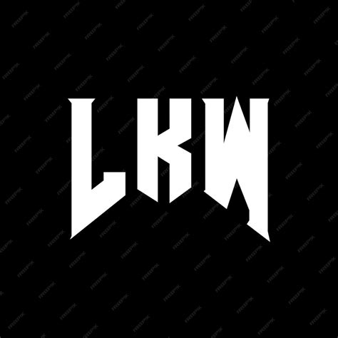 기술 회사 Lkw의 글자 로고 디자인 검은색과 색 색 조합 Lkw 로고 Lkw 터 Lkw 디자인 Lkw 아이콘 Lkw 알파 Lkw 타이포그래피 로고 디자인 프리미엄 벡터