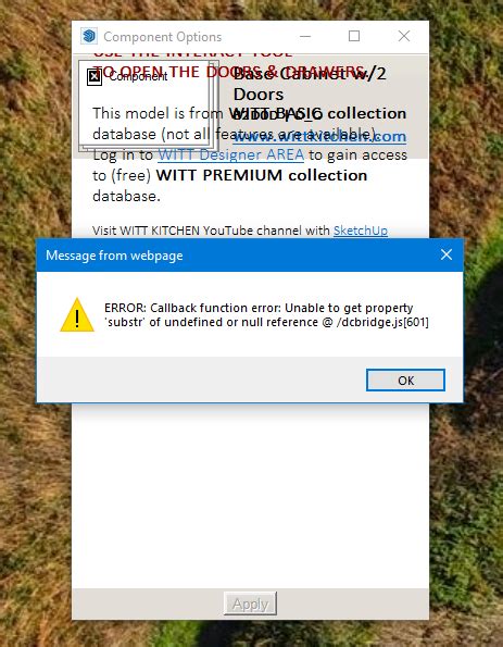Dynamic Component Option Fail Pro Sketchup Community