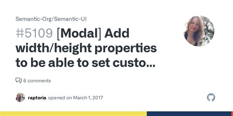 Modal Add Widthheight Properties To Be Able To Set Custom Modal