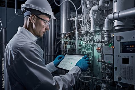 Chemical Engineer Designing And Troubleshooting A Complex Chemical