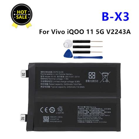 B X Original Replacement Battery For Vivo IQOO G V A Mobile Phone Batteries B Shopee