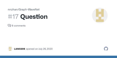Question Issue 17 Nnzhan Graph WaveNet GitHub