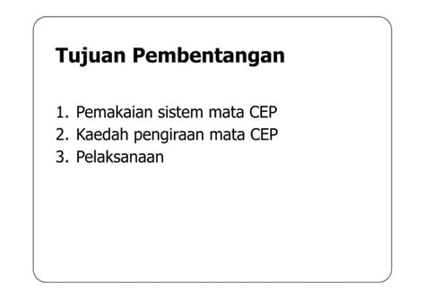 Cep Point System By Ir Hj Mohd Hatta Zakaria Pdf