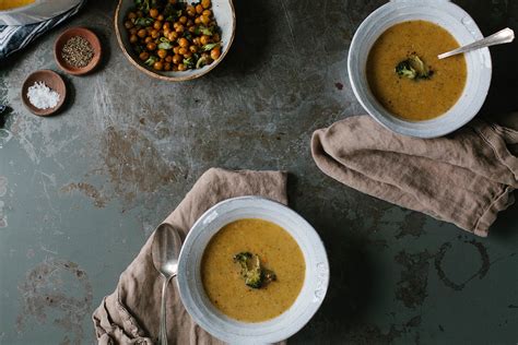 Creamy Broccoli Chickpea Soup A Daily Something