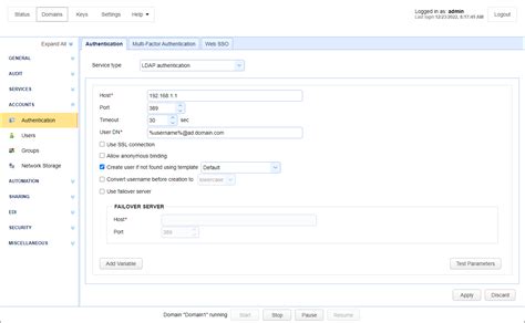 Setting Authentication Preferences