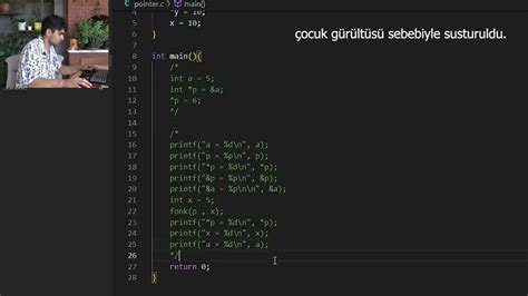 C Ile Programlamaya Giriş İşaretçiler Pointers 007 Youtube