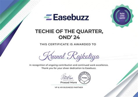 Techieofthequarter Easebuzz Krunal Rajkotiya 14 Comments