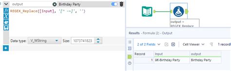 Solved Removing Special Characters Alteryx Community
