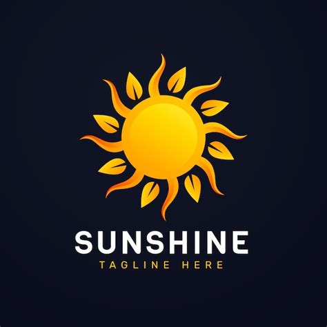 Boho 태양 로고 디자인 무료 벡터