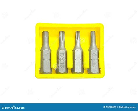 Bits For The Screwdriver With A Different Slot Stock Photo Image Of Screws Tool 55242026