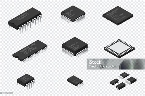 마이크로칩 컴퓨터 전자 부품 세트 마이크로칩 아이콘입니다 컴퓨터 프로세서 기술 마이크로 프로세서 마이크로칩 수집 0명에 대한 스톡 벡터 아트 및 기타 이미지 Istock