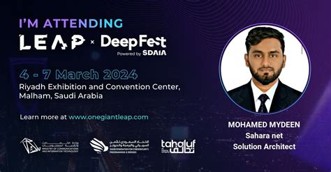 mohamed mydeen on linkedin leap and deepfest 2024