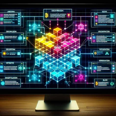 Premium Photo Block Chain Crypto Currency And Digital Currency