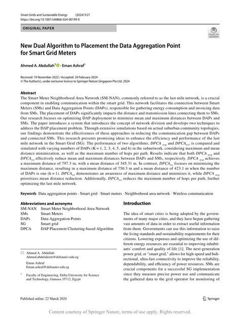 new dual algorithm to placement the data aggregation point for smart