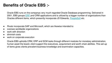 Ppt Oracle Ebs Powerpoint Presentation Free Download Id 10982579